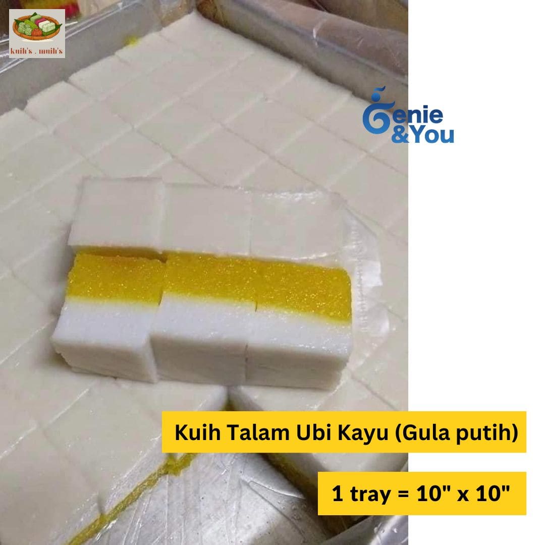 Kuih Talam Ubi Kayu Gula Putih (1 Tray)